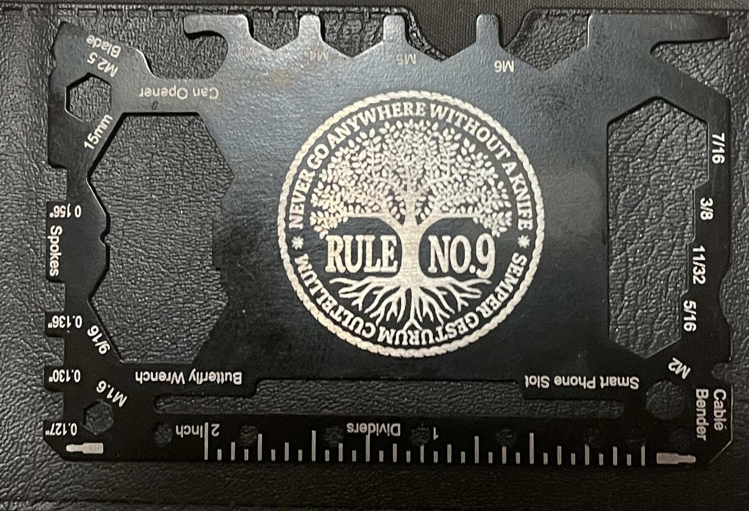 INAK Credit Card multi Tool INAK logo/tree - Its Not A Knife