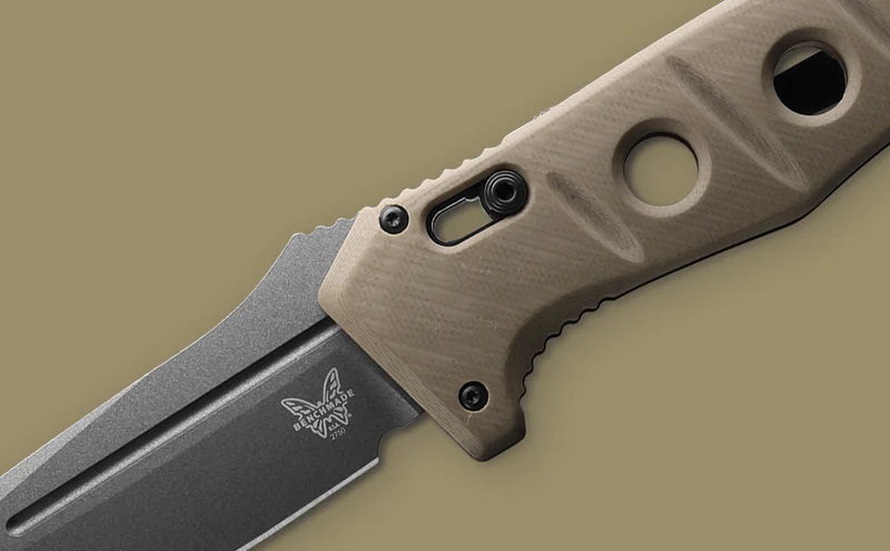 2750GY-3 Auto Adamas® | Desert Tan G10 | Drop-point - Its Not A Knife