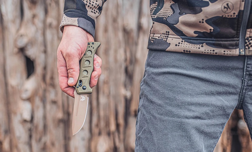 2730FE-2 Mini Auto Adamas® | OD Green G10 | Drop-point - Its Not A Knife